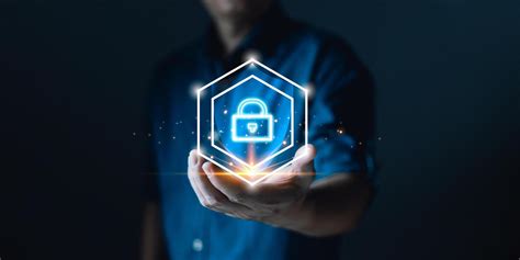 Businessmen Protect Personal Data Information From Viruses On Hand With Virtual Screen