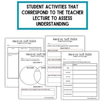 Hard And Soft Skills Lesson And Activities By The Transition Teacher