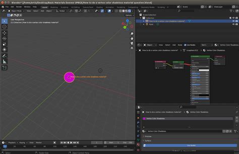 Vertices How To Do A Shadeless Vertex Color Material In Blender 322