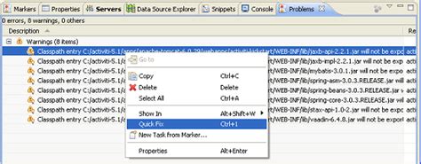 Eclipse Web Lib Configuration Mastertheboss