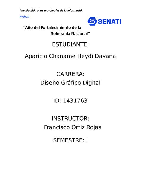 Actividad Entregable 02 Python Año Del Fortalecimiento De La
