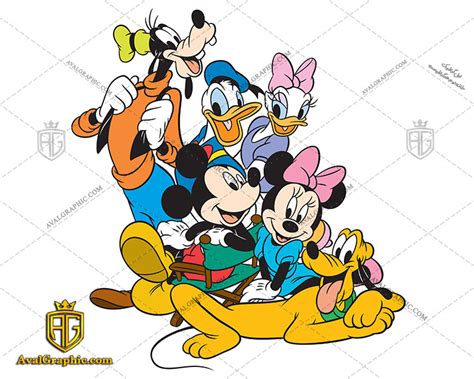 طرح کاغذ دیواری کارتون میکی موس