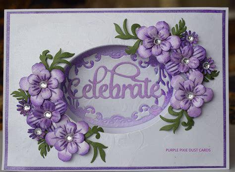 Purple Pixie Dust Cards Celebrate In Purple