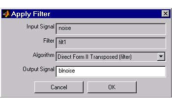 Step Applying A Filter To A Signal SPTool A Signal Processing GUI Suite Signal