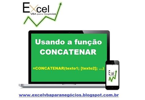 Excel Vba Para Negócios Usando A Função Concatenar No Excel