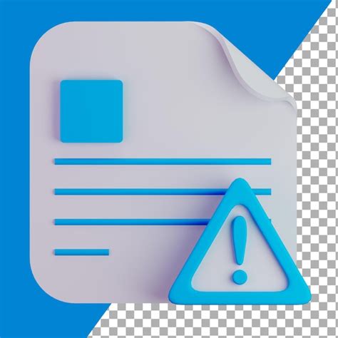 Premium Psd 3d Warning File