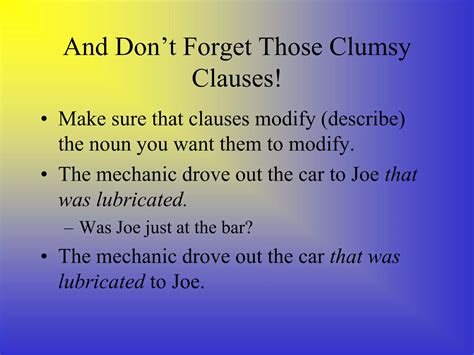 Dangling Modifiers PPTX