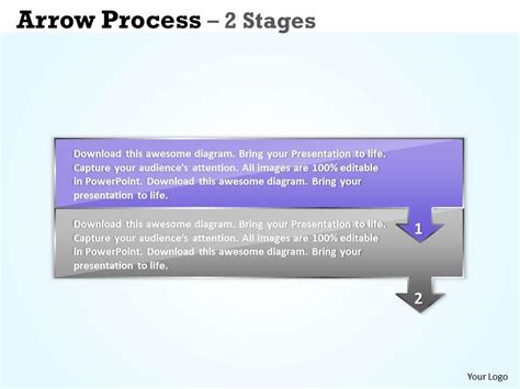Arrow Process Stages PowerPoint Slide Presentation Sample Slide PPT Template Presentation