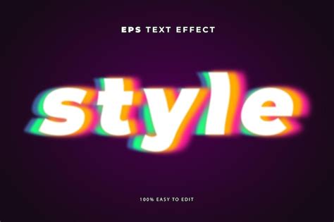 Premium Vector Blur Text Effect