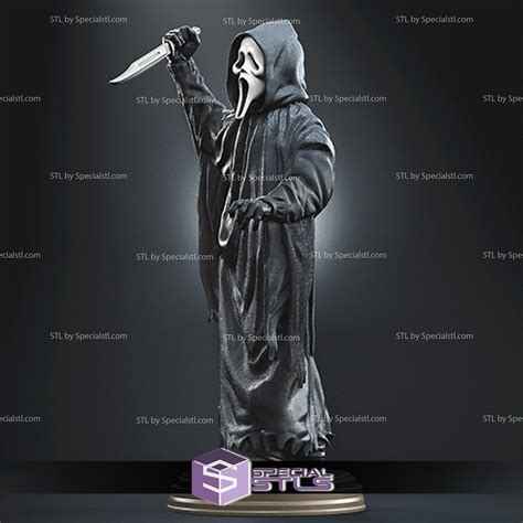 Ghostface Stl Files Scream 3d Printing Figurine Specialstl