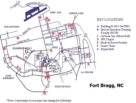 Fort Bragg Training Area Map