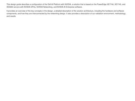 Document Purpose Generative Ai In The Enterprise With Nvidia Gpus Nvidia Networking And