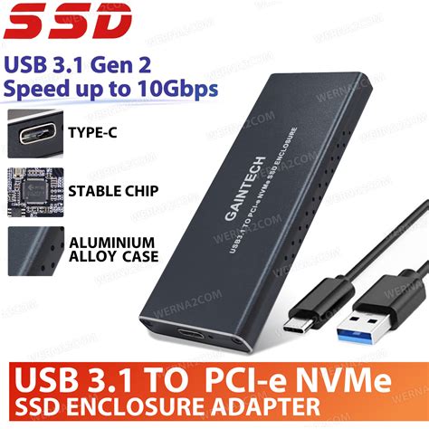 Casing Ssd Usb Type C To Ssd M Nvme Case Enclosure Lazada Indonesia
