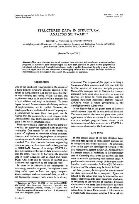 Pdf Structured Data In Structural Analysis Software Dokumen Tips