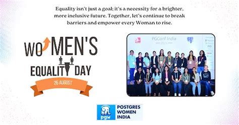 Postgres Women India On Linkedin Womensequalityday Womenintech