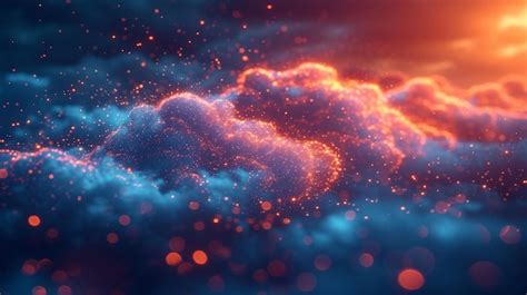 Premium Photo Digital Cloud Computing Symphony Ai Generate Illustration