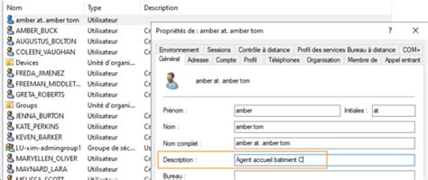 Active Directory La Description Des Utilisateurs Un Attribut à Risque