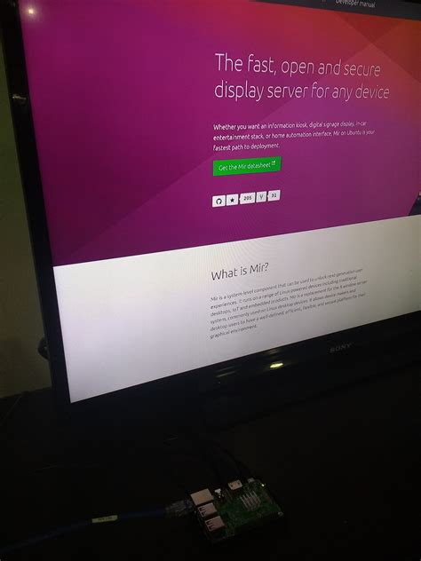 Mir Kiosk On A Raspberry Pi3 With Ubuntu Server 1804 Mir Ubuntu