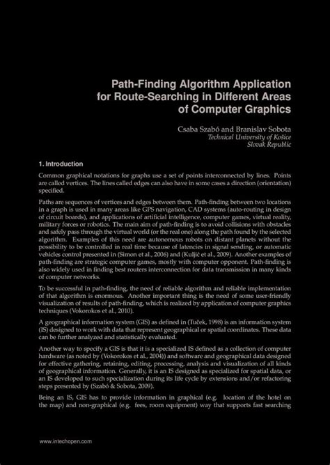 Pdf Path Finding Algorithm Application For Route Searching In · 2018 4 6 · Graph Theory
