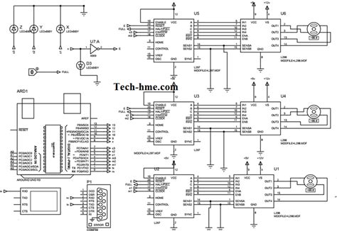 محاكاة Cnc القائم على Arduino في Proteus