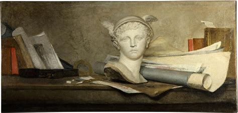 0043 夏尔丹 法国洛可可艺术风格夏尔丹油画作品集 Still life with attributes of the arts