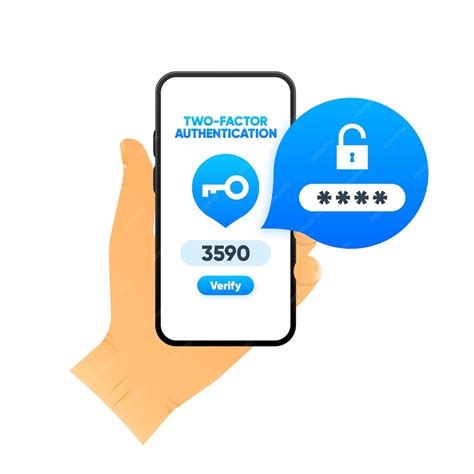 Premium Vector Duo Authentication Concept Banner Two Factor Verification Via Phone Safety