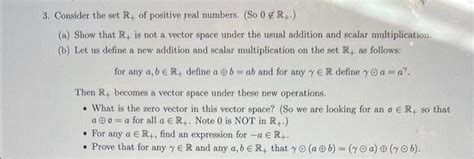 Solved Consider The Set R Of Positive Real Numbers So Chegg
