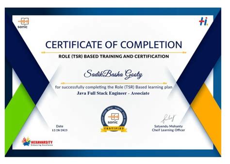 Sadik Basha G On Linkedin Im Happy 🎉 To Share That I Have Completed My Java Full Stack Engineer