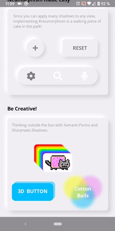 sharpnado shadows add many shadows to any xamarin forms view