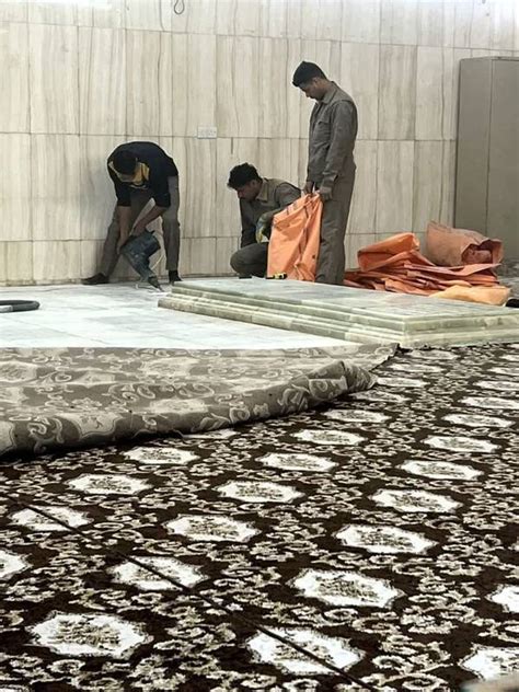 آماده‌سازی محل خاکسپاری آیت‌الله صافی گلپایگانی عکس