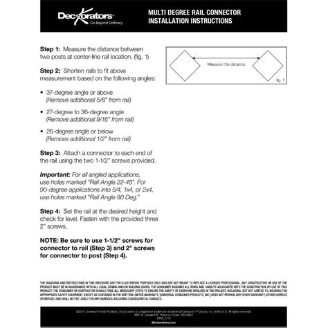 Deckorators Black 2 X 4 Angle Railing Connectors Home Hardware