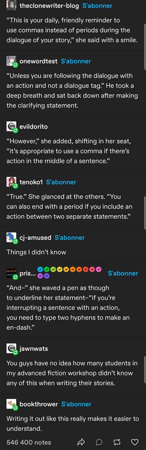 Dialogue And Grammar Rcuratedtumblr Dialogue And Grammar Rcuratedtumblr