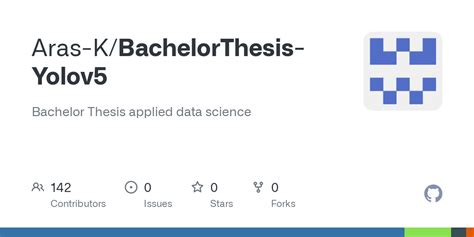 GitHub Aras K BachelorThesis Yolov Bachelor Thesis Applied Data Science