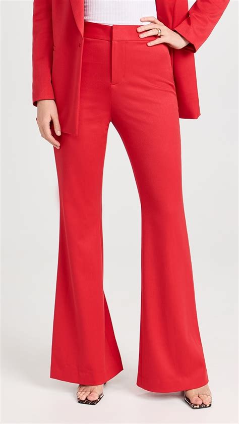 Alice Olivia Deanna Bootcut Pants Shopbop
