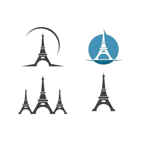 Eiffel Tower Icon Vector Illustration 22101200 Vector Art At Vecteezy