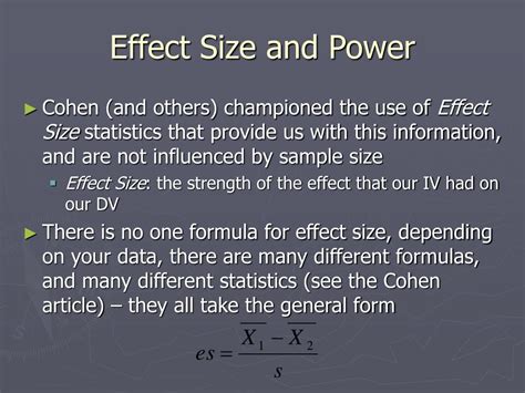 PPT Effect Size And Power PowerPoint Presentation Free Download ID