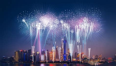 城市烟花夜景图片素材 正版创意图片400585793 摄图网