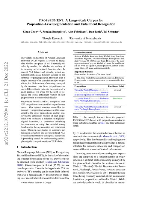 Pdf Propsegment A Large Scale Corpus For Proposition Level