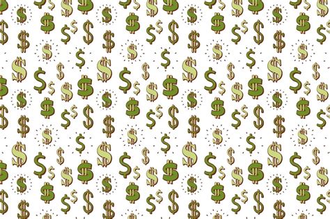 Free Vector Dollar Sign Pattern Background