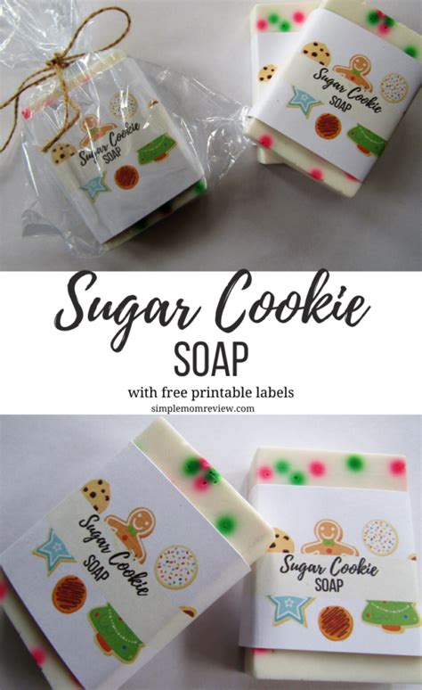 Diy Sugar Cookie Soap With Free Printable Labels Diy Sugar Cookies