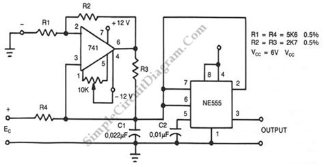 Voltage To Frequency Converter Simple Circuit Diagram