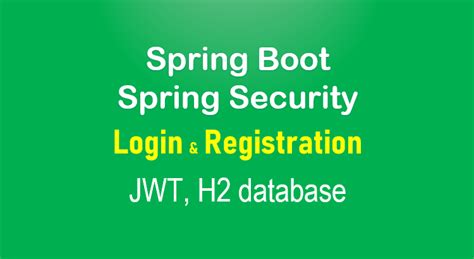 Spring Boot Security Login Example With Jwt And H2 Database Bezkoder
