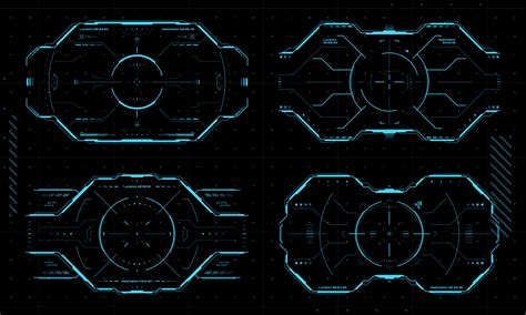 HUD Aim Control Target Frames UI Game Interface 21630517 Vector Art At Vecteezy