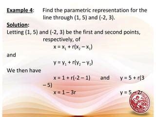 Lesson A Parametric Equations PPT