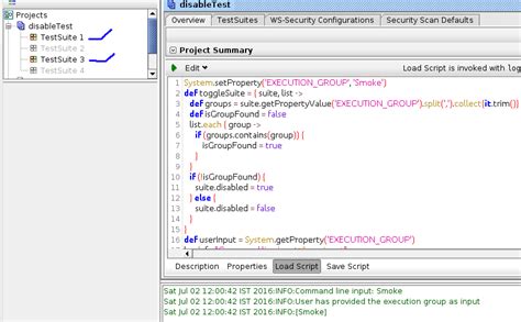 Soapui How To Select The Test Suites Dynamically In Soap Ui Based On The Command Line Argument