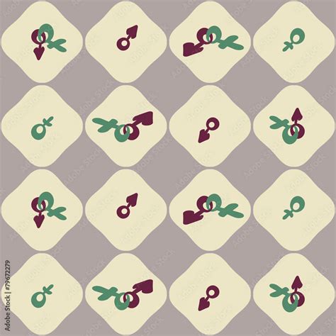 Seamless Abstract Background With Gender Symbols Stock Vector Adobe Stock