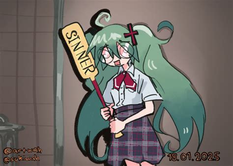 Fujo Miku As That One Yaoi Paddle Girl Image 👼 Artwah On Tumblr