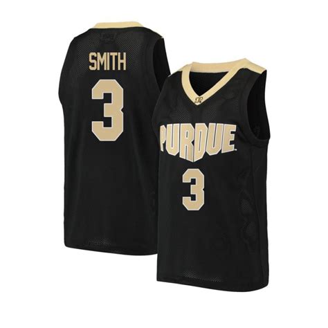 3 Braden Smith Mens Purdue Boilermakers Black Basketball Jersey