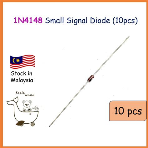 1n4148 Small Signal Diode Fast Switching Do 35 In4148 Diod Dioda 10pcs