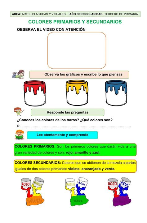 Colores Primarios Y Secundarios Interactive Worksheet Online My Xxx Hot Girl